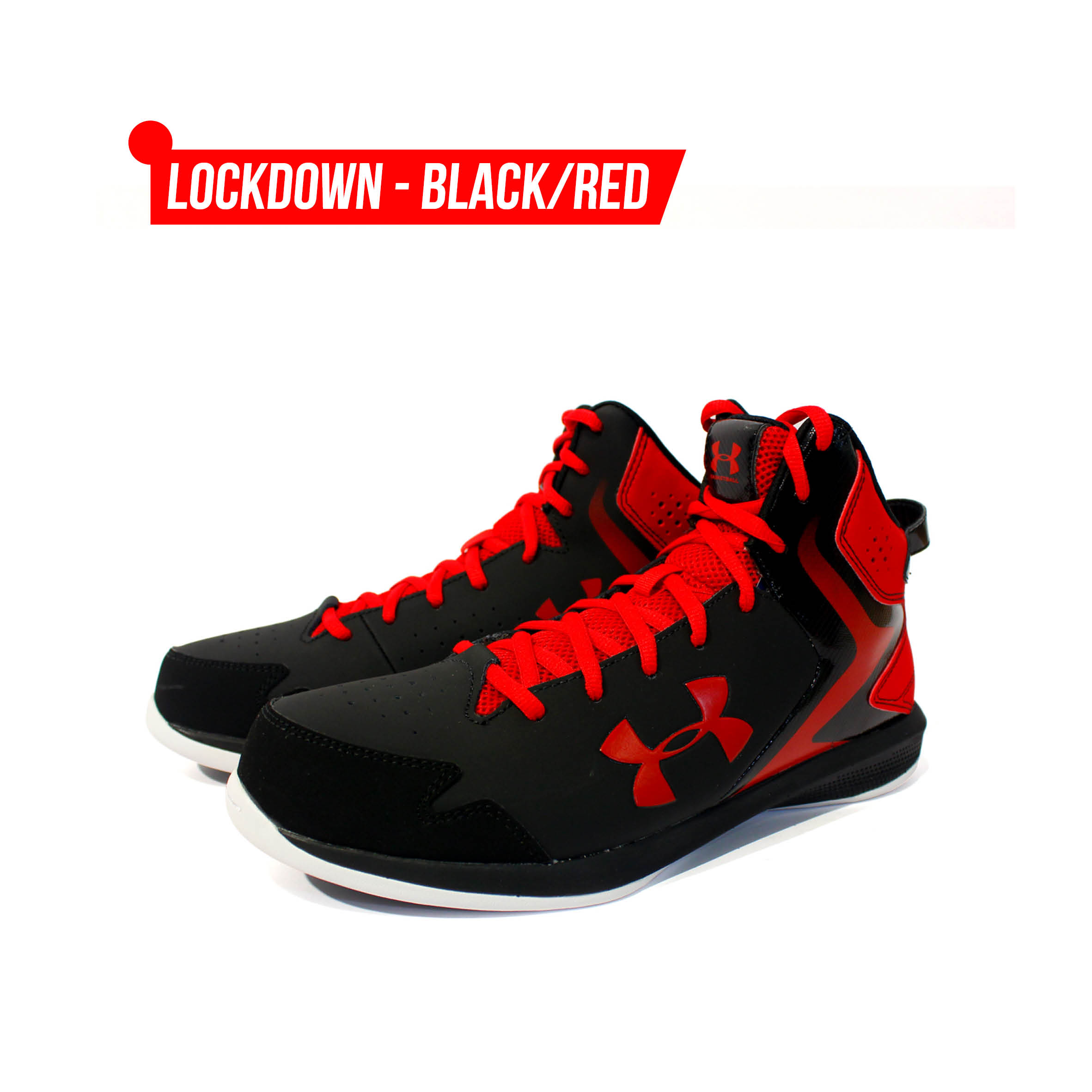 Under Armour Lockdown - Black/Red - mainbasket.com